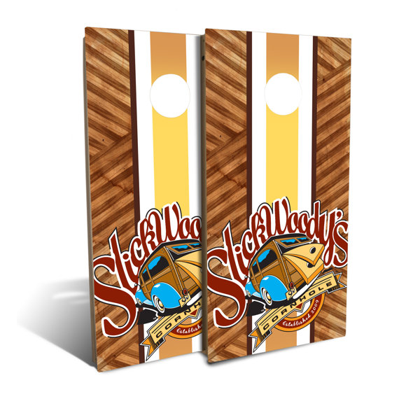 Slick Woodys Cornhole Co Solid Wood Foldable Wayfair